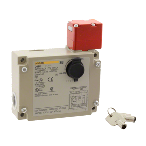 Seguridad Industrial - D4BL-2CRA Omron Intrlock Interruptor 6 A
